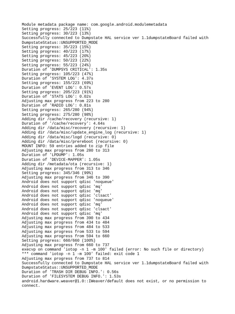 Dumpstate Log | PDF | Data | Computer Architecture