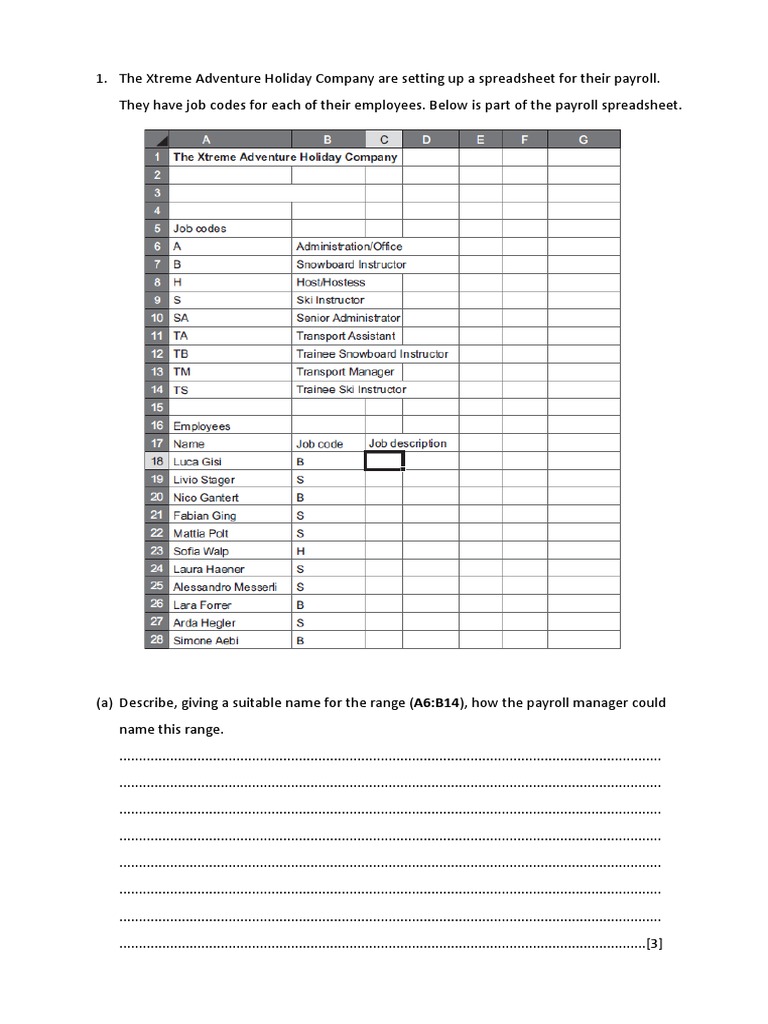 Spreadsheet formulas for payroll, grades, progress and expenses | PDF ...