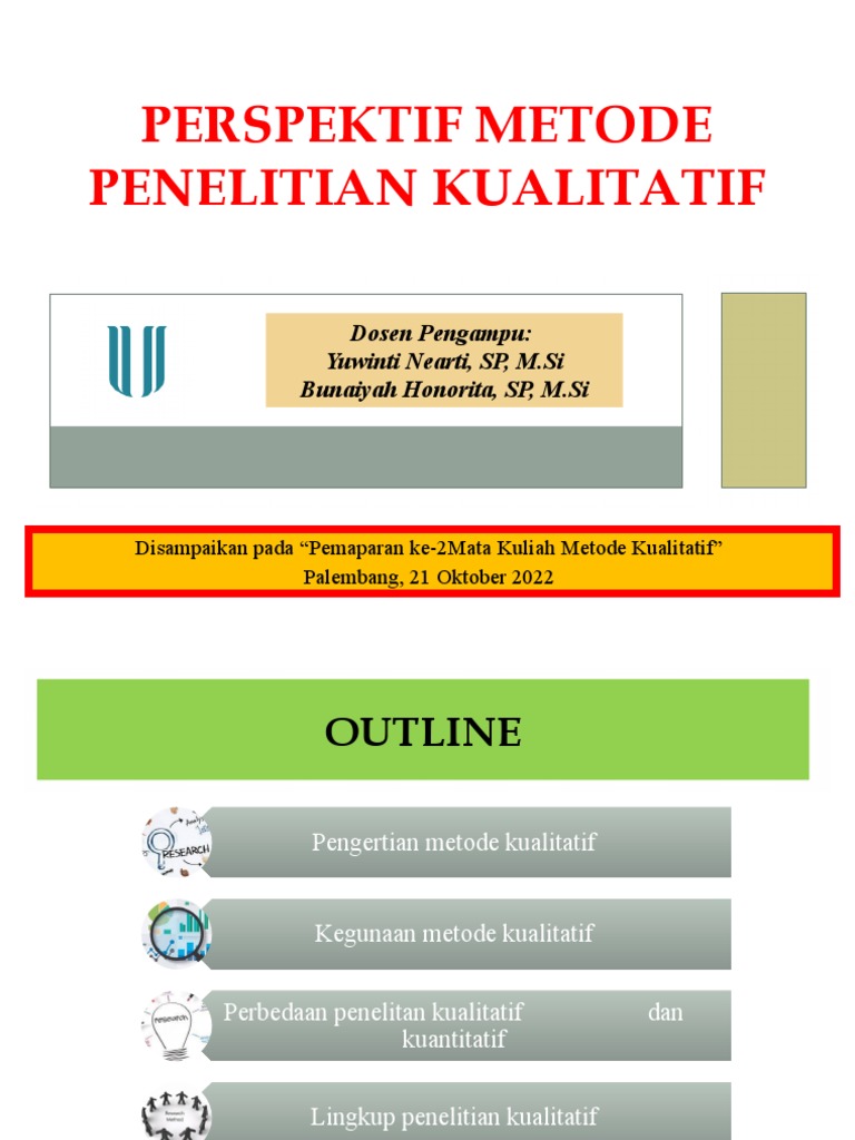 Metode Penelitian Kualitatif: Definisi dan Kegunaan | PDF