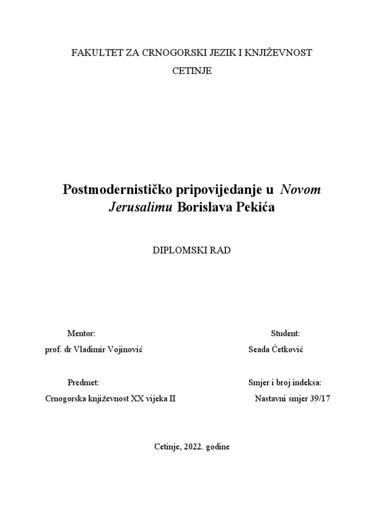 Diplomski Rad Fin | PDF