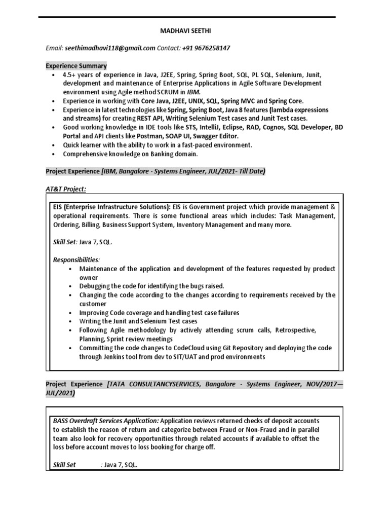 Naukri MADHAVISEETHI (5y 1m) | PDF | Agile Software Development ... Naukri MADHAVISEETHI (5y 1m) | PDF | Agile Software Development ...