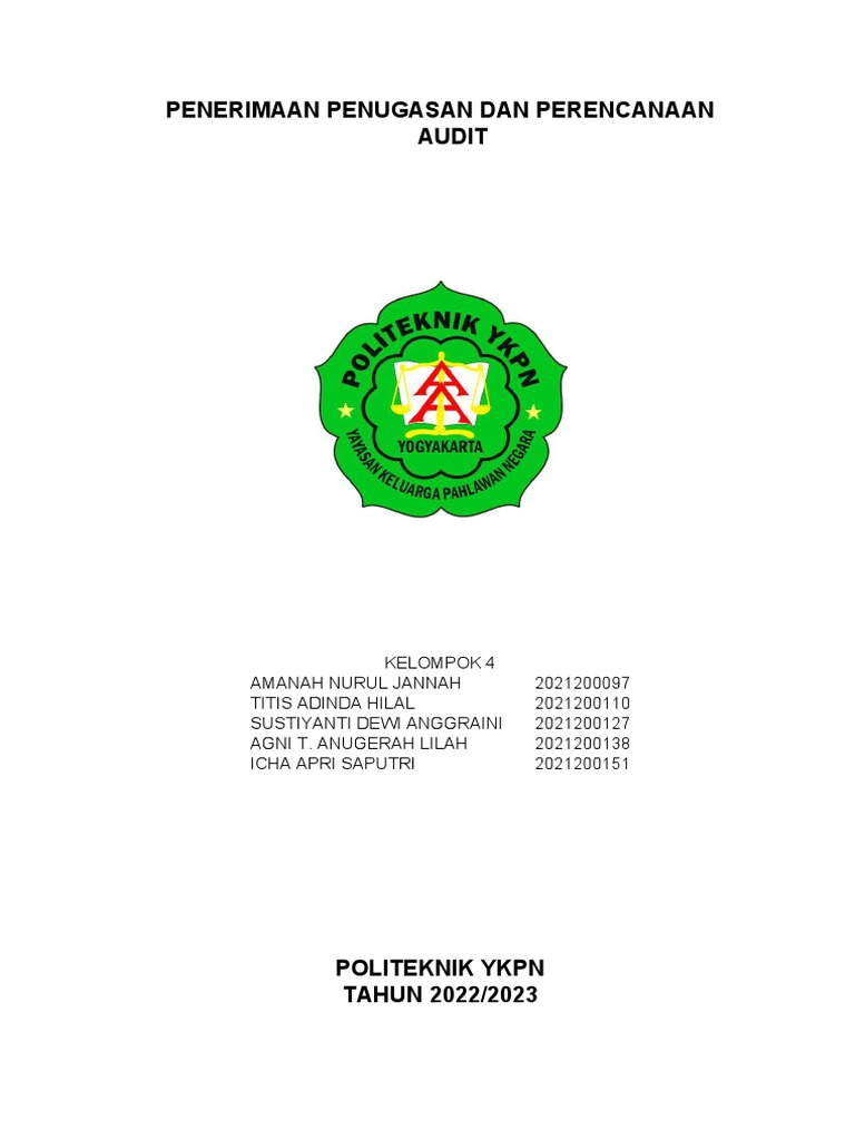 Kel.4 (Penerimaan Penugasan Dan Perencanaan Audit) - 1 | PDF