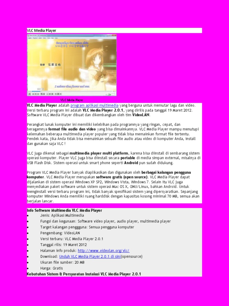 Laporan VLC Media Player | PDF