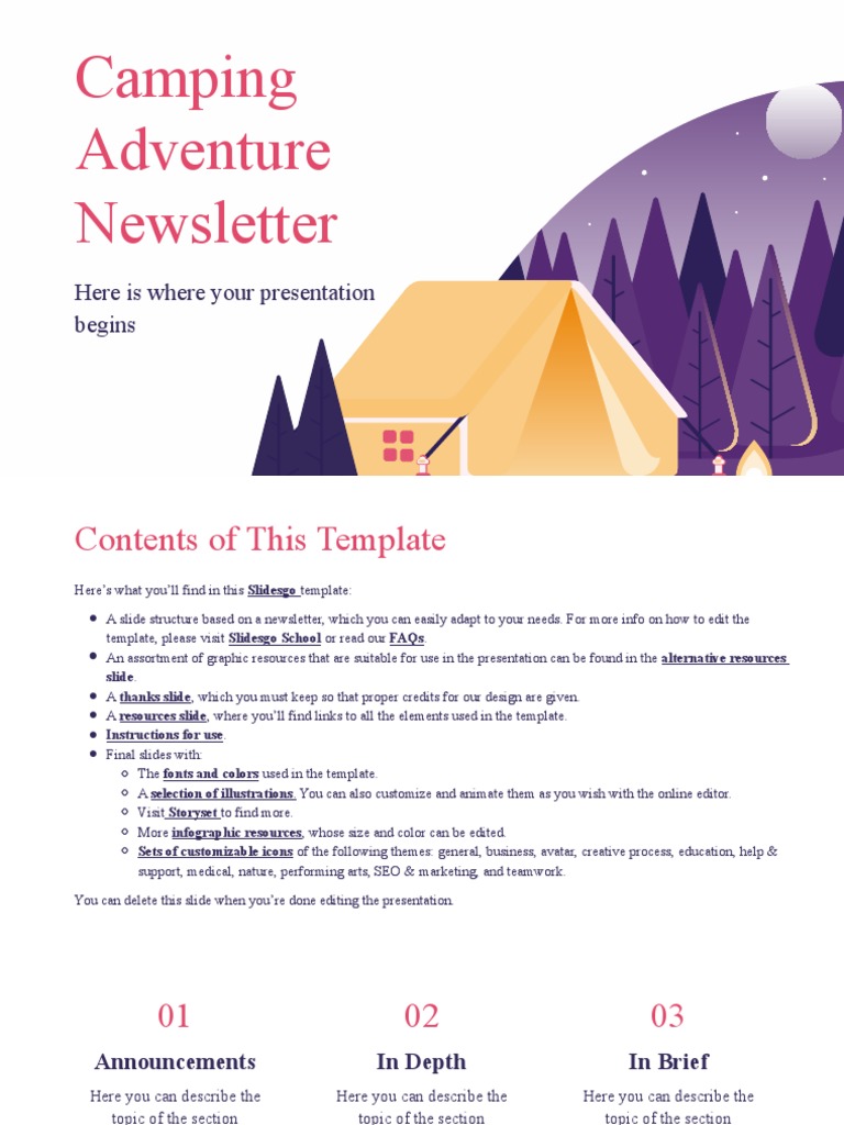 Camping Adventure Newsletter 2 | PDF | Planets | Solar System