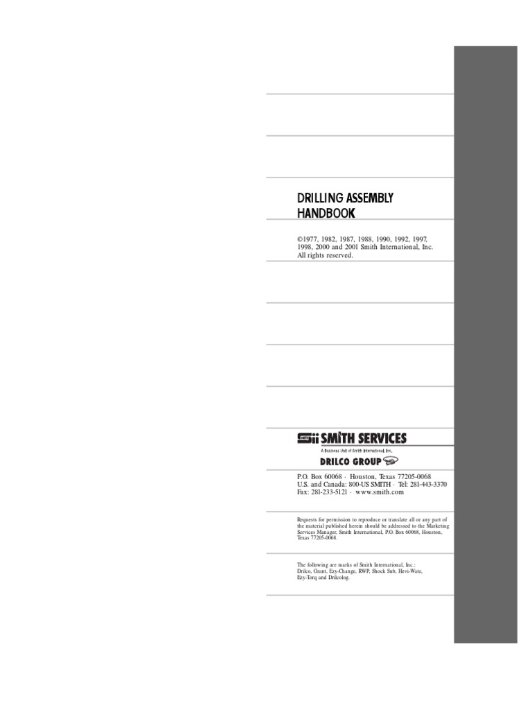 Drilling Assembly Handbook | PDF | Drilling Rig | Drilling