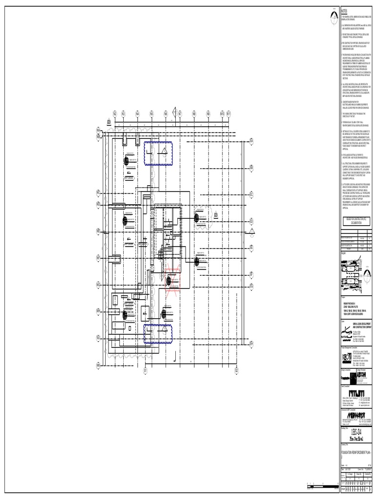 Construction Foundation Plan | PDF | Building Technology | Building Engineering