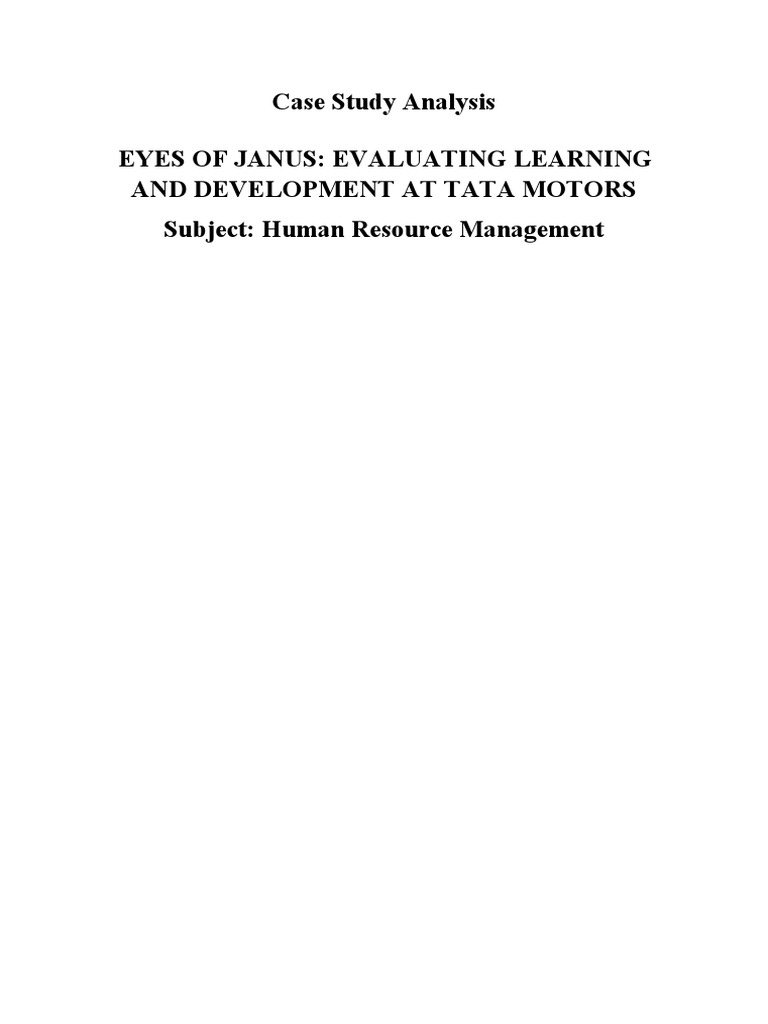 Eyes of Janus Case Analysis | PDF