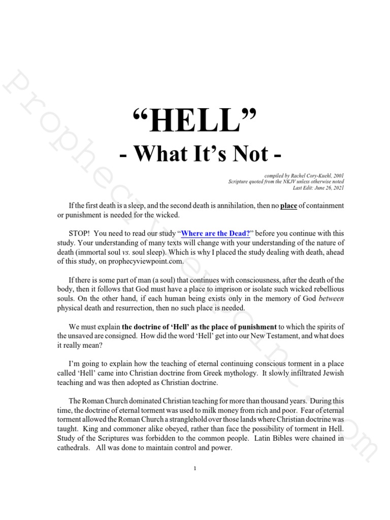 6 Hell | PDF | Hell | Religious Belief And Doctrine