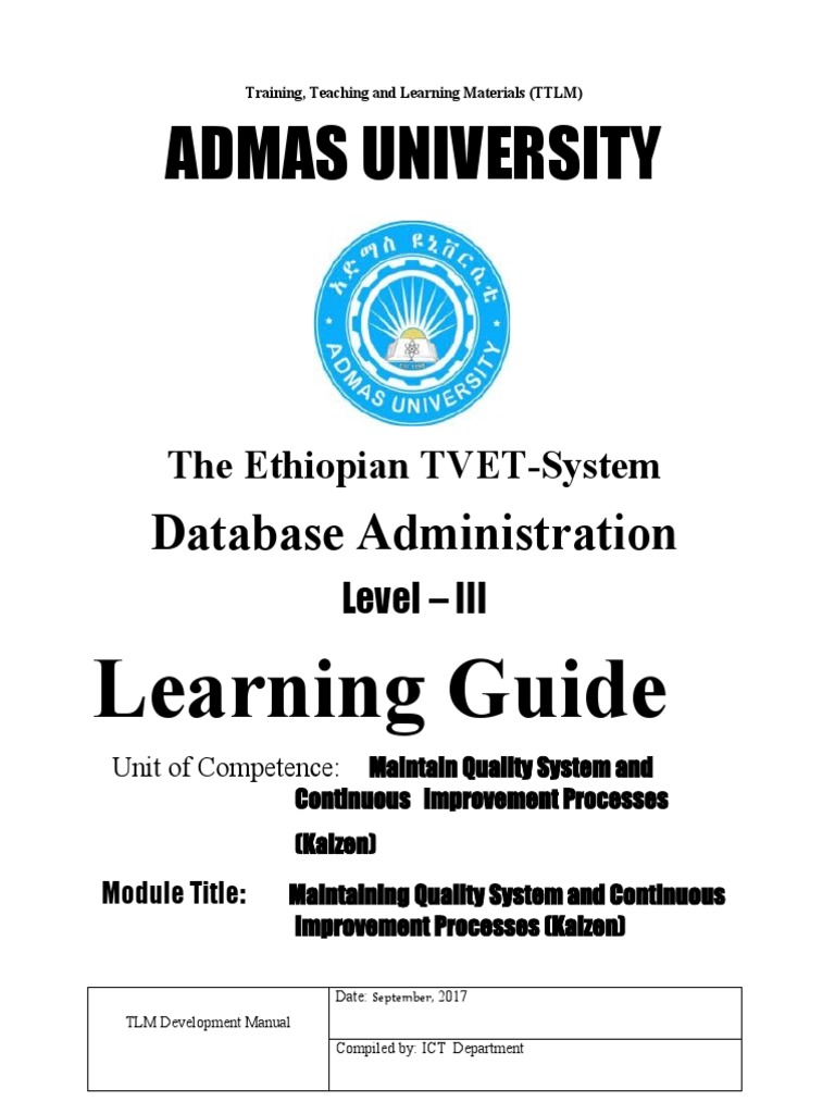 Learning Guides For Apply Continuous Improvement Processes (Kaizen) | PDF | Lean Manufacturing ...