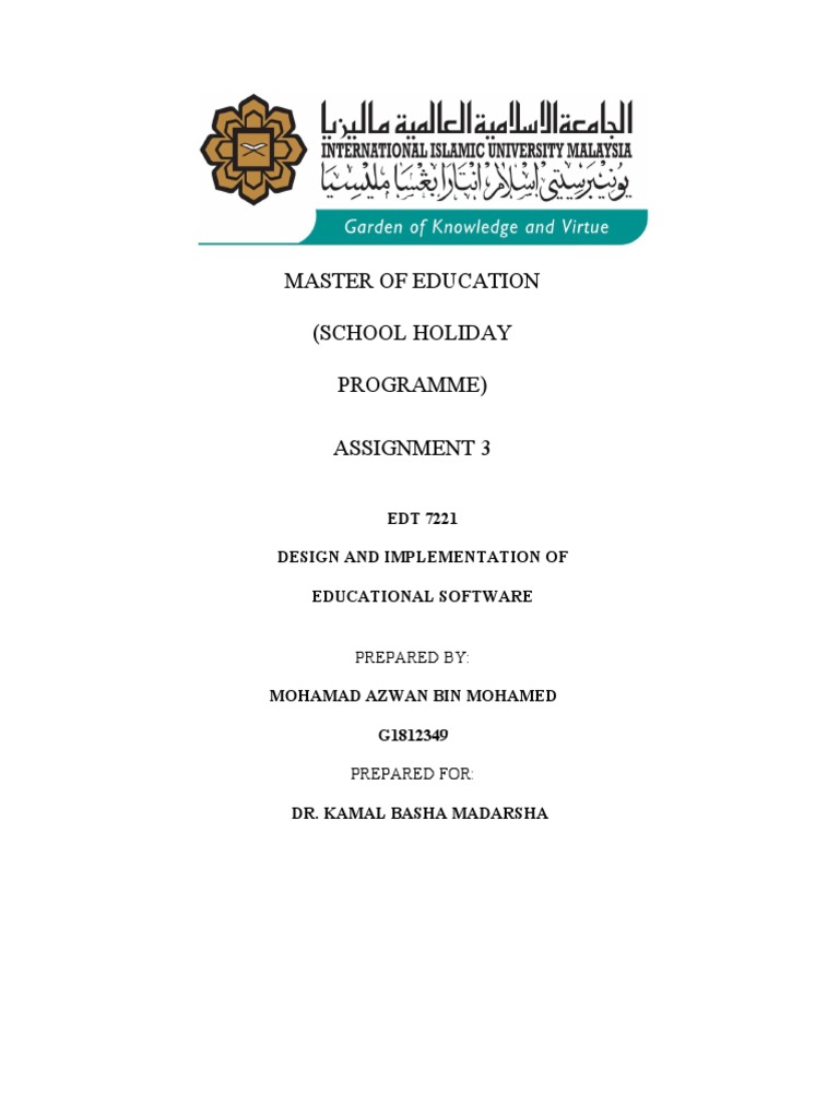 Assignment 3 ICT (MOHAMAD AZWAN BIN MOHAMED G1819417) | PDF | Educational Technology | Teachers
