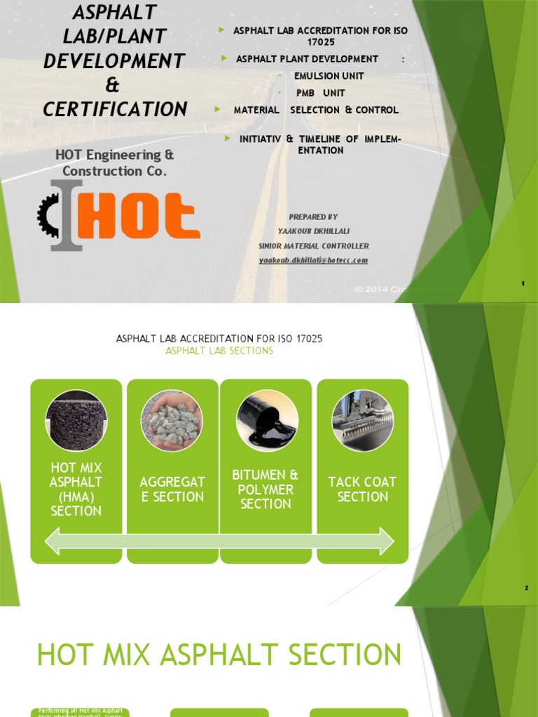 HOT Engineering & Construction Co | PDF | Asphalt | Verification And Validation