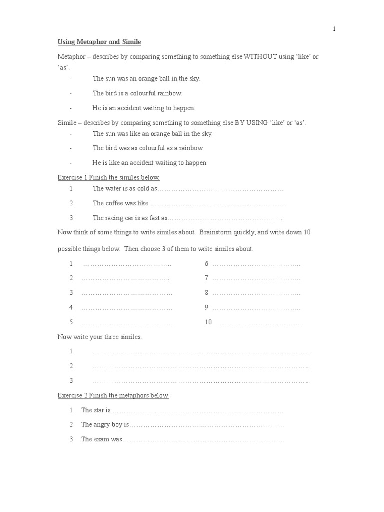 Metaphor and Simile - Haiku | PDF | Poetic Devices