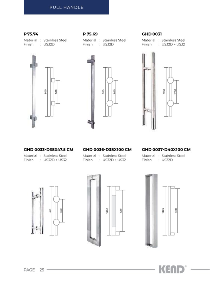 Kend - Pull Handle Stainless | PDF