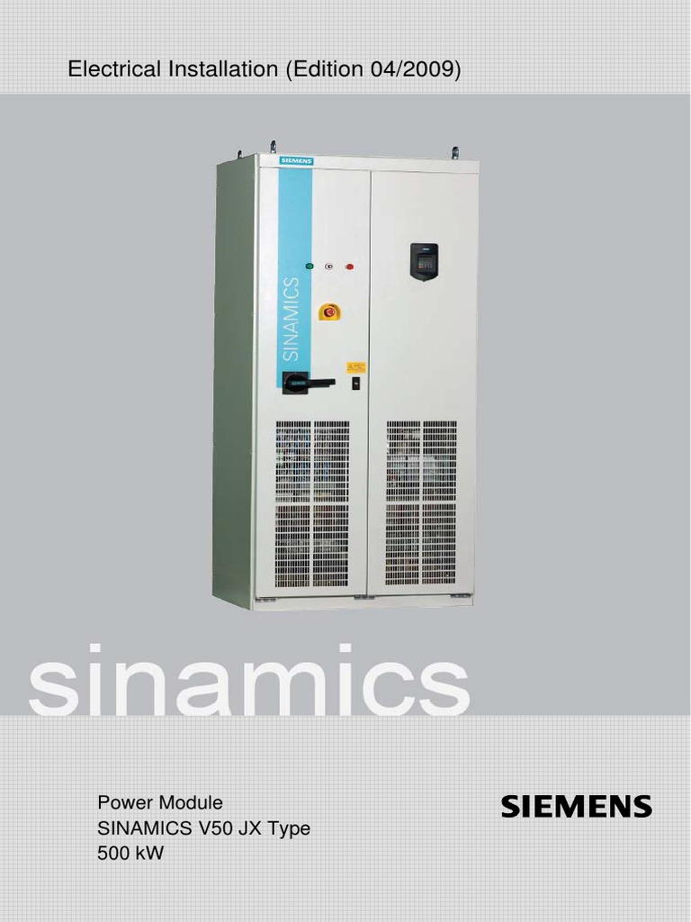 SINAMICS V50 JX 500kW Installation Guide | PDF | Transformer | Bipolar ...