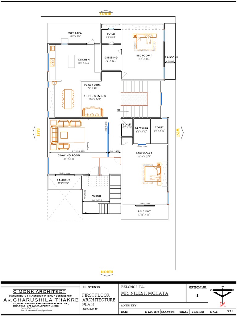 Residence-First Floor | Download Free PDF | Home | Architectural Design