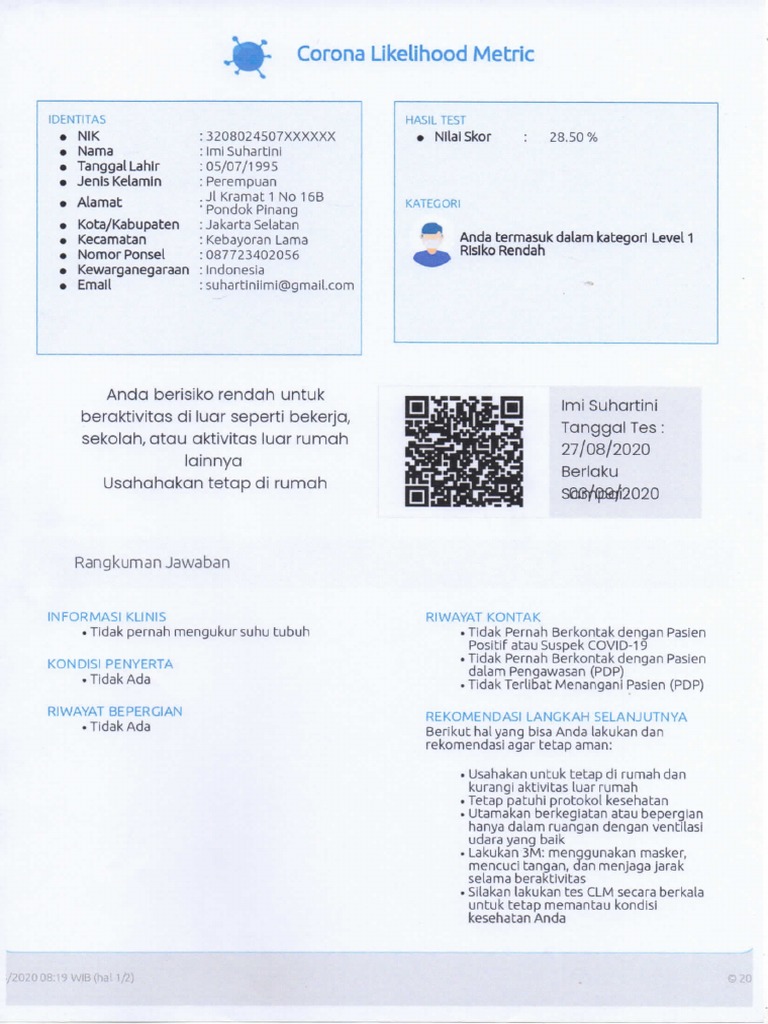 Metric Corona Imi | PDF