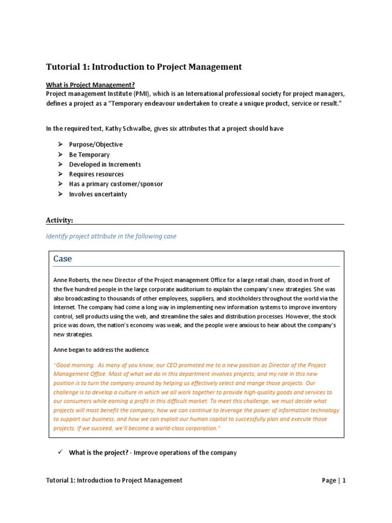 IT Project Management Tutorials | PDF | Net Present Value | Project ...