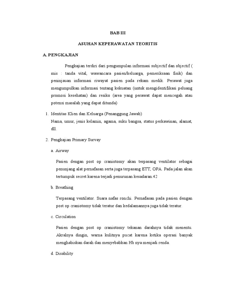 MENGENAL ASPEK PENTING PENGKAJIAN KEPERAWATAN PADA PASIEN POST OPERASI ...