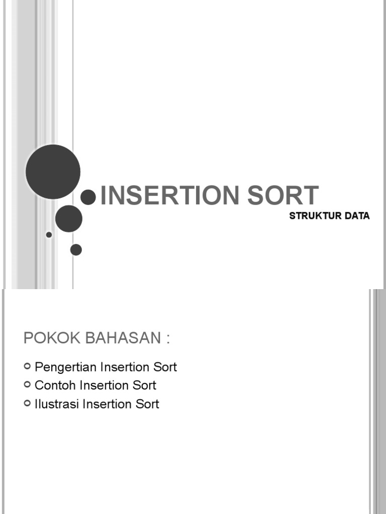 Insertion Sort | PDF