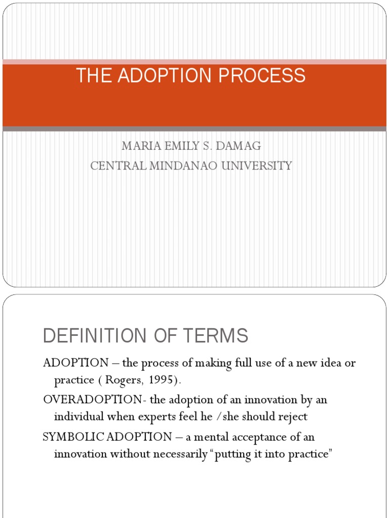 6.the Adoption Process PDF | PDF | Innovation | Idea