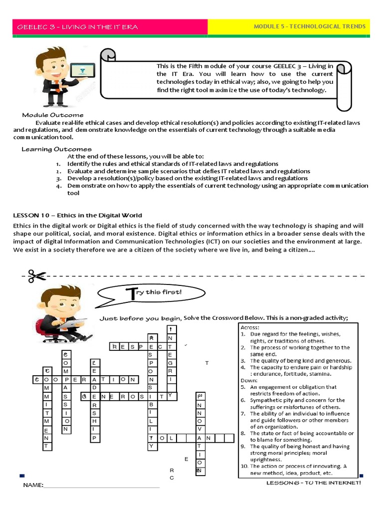 Living in The It Era Module 5 | PDF | Information Age | Software ...