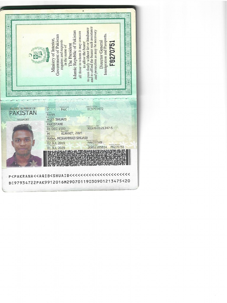 Passport Aqib | PDF