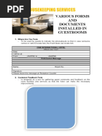 Different Codes in Housekeeping Department | PDF | Housekeeping | Home