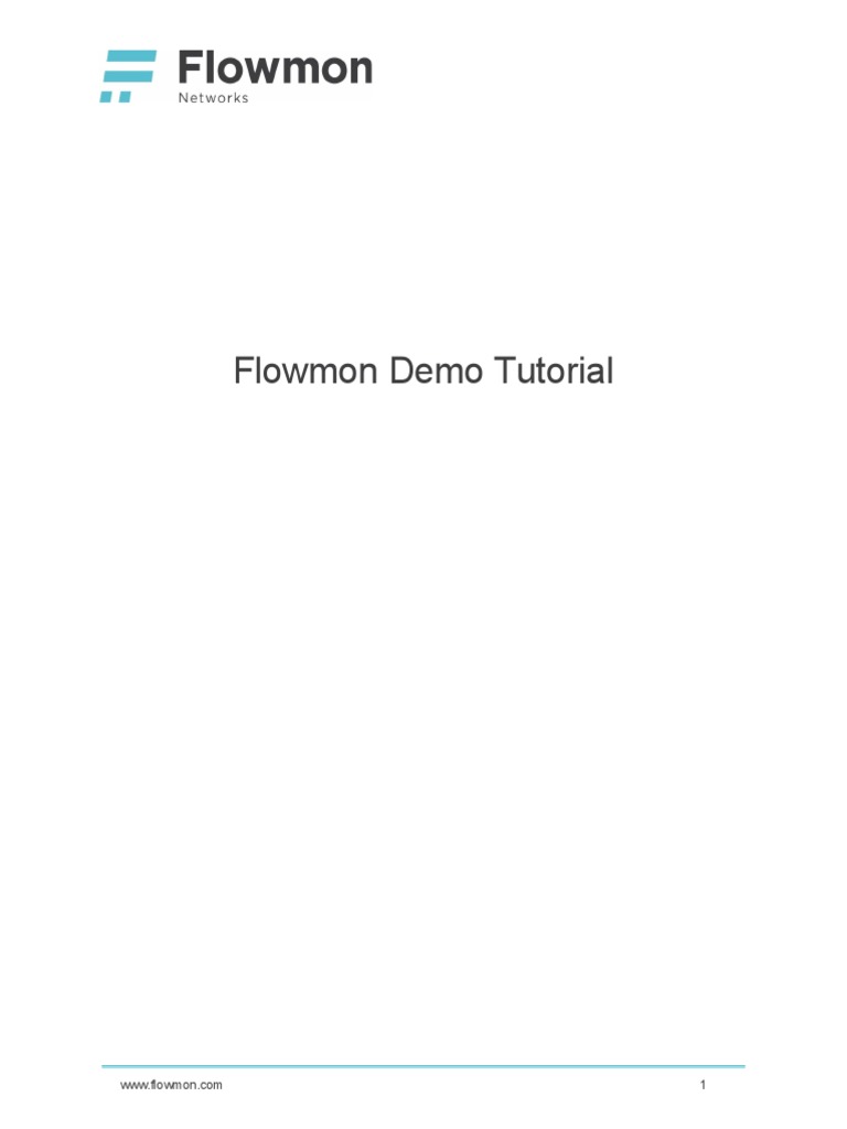Flowmon Demo Tutorial | PDF | Transport Layer Security | Computer Network
