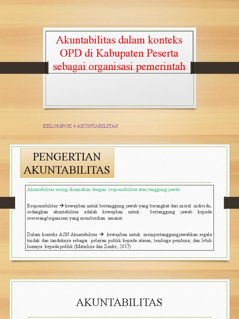 Akuntabilitas Kel 4 | PDF