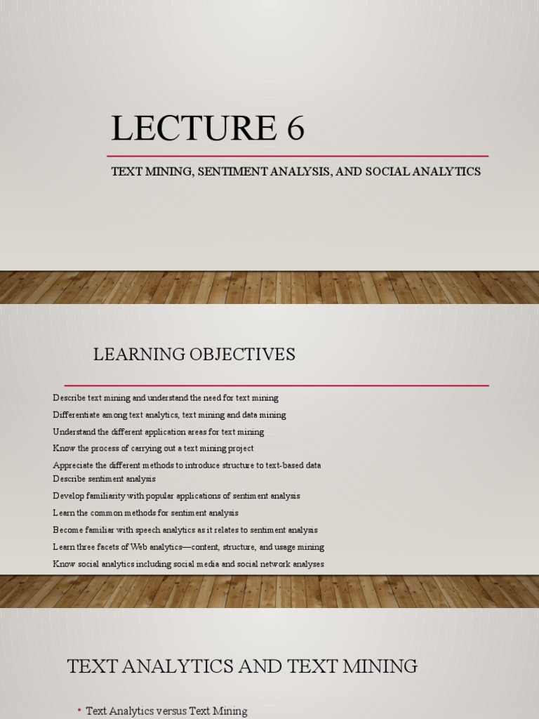 Lecture 6 Text Mining And Sentiment Analysis Pdf Analytics 5377