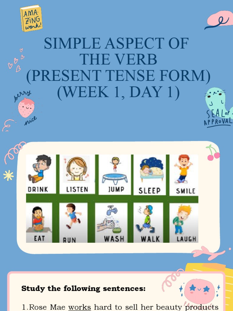 English Q2 - Week 1 | PDF | Verb | Grammatical Tense