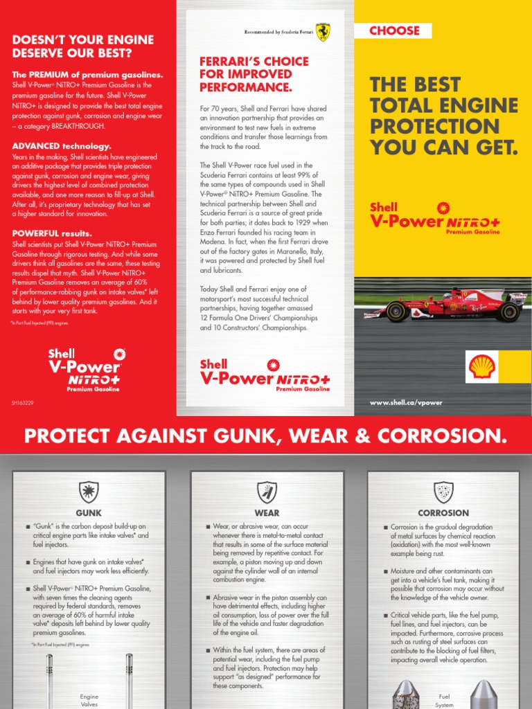 Shell V Power Nitro Plus Premium Gasoline Brochure en | Download Free ...