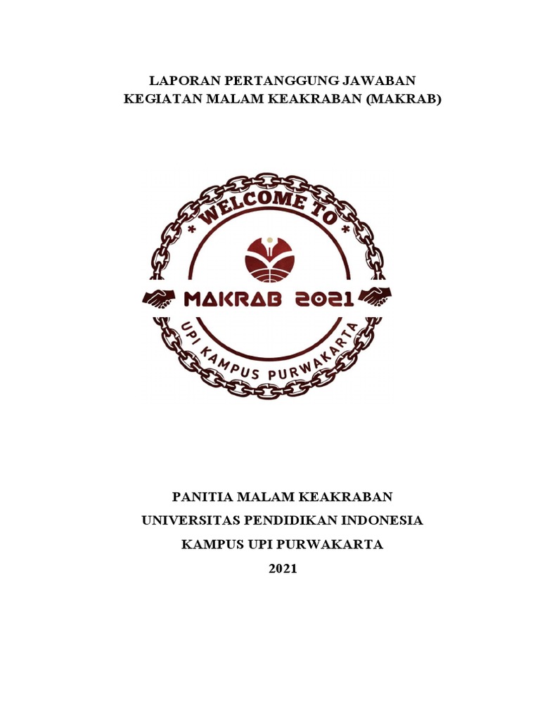 (Revisi Akhir) LPJ Kegiatan Makrab 2021 | PDF
