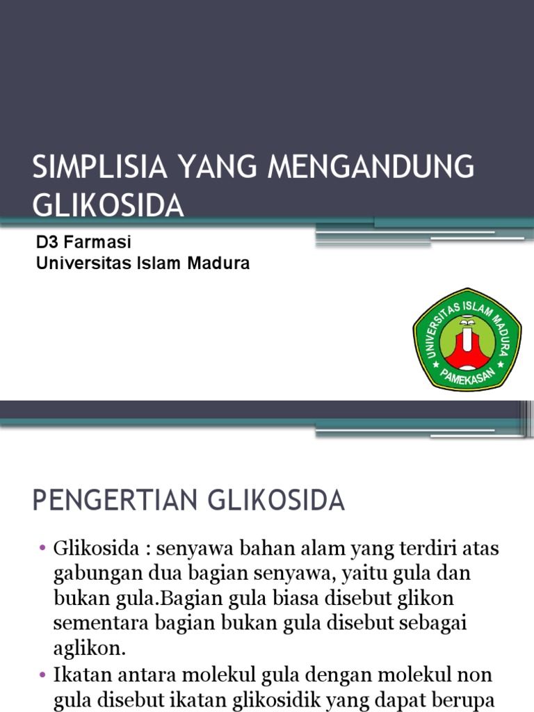 Jenis-Jenis Glikosida dalam Simplisia | PDF