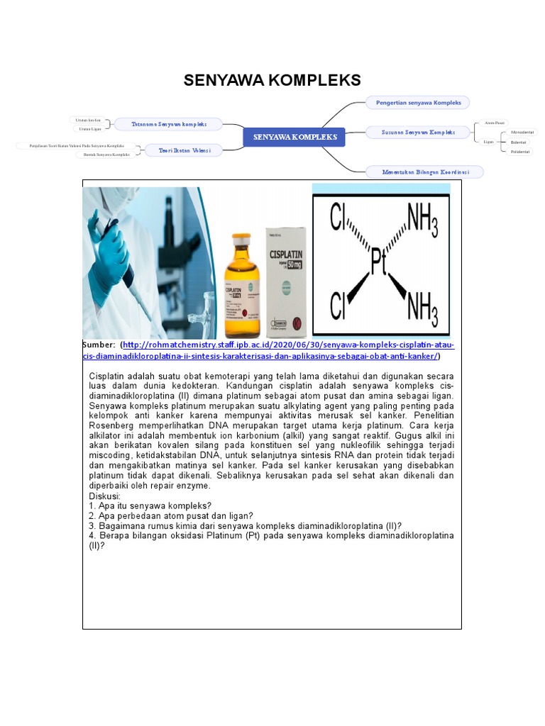 Senyawa Kompleks Untuk Kimia Dasar 2021 | PDF