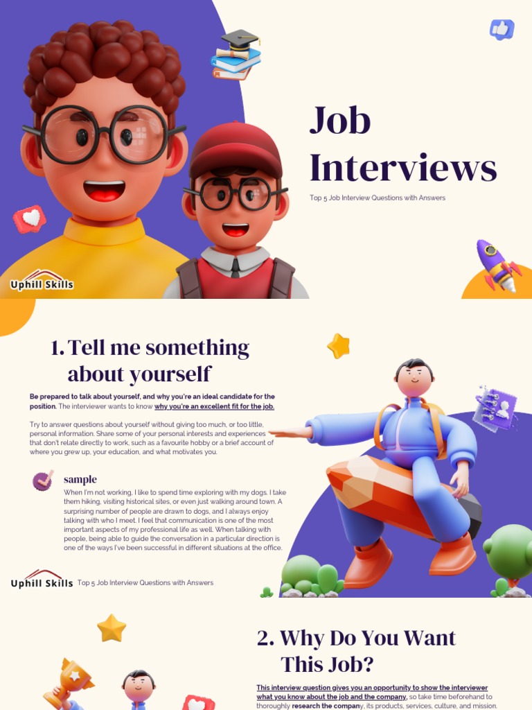Top 5 - Job Interview Questions With Answers | PDF | Job Interview ...