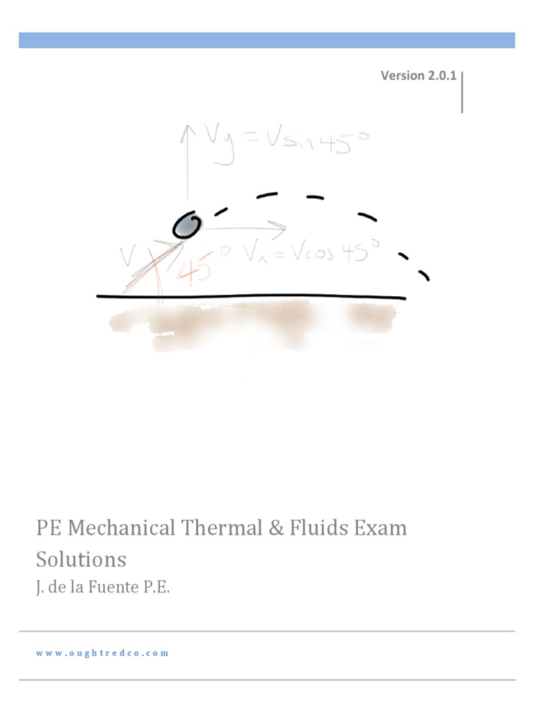 Mechanical PE Exam - Solution - Thermal & Fuild | PDF | Horsepower ...