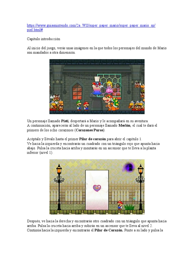 Guia Super Mario Paper Wii | PDF | Mario