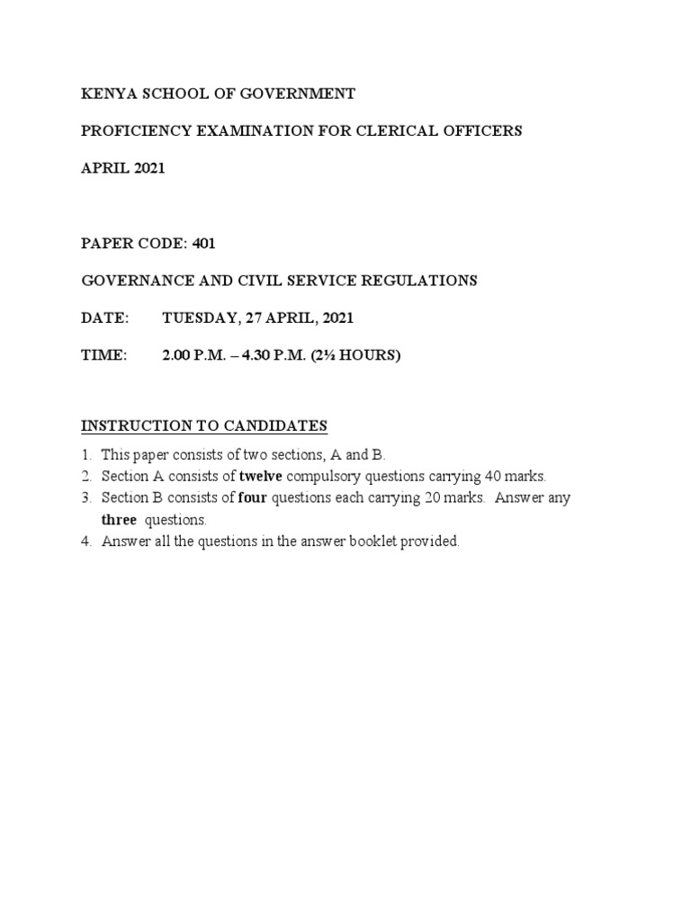 Governance and Civil Service Regulations | PDF | Governance | Government