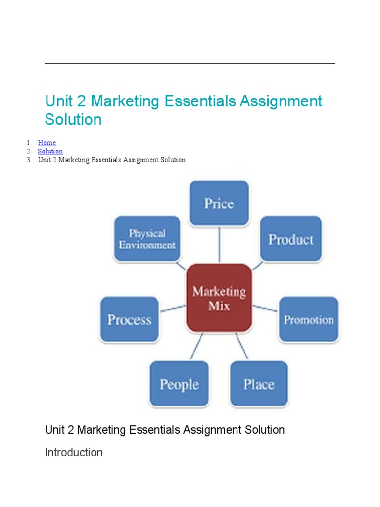 Unit 2 Marketing Essentials | PDF | Marketing | Sales