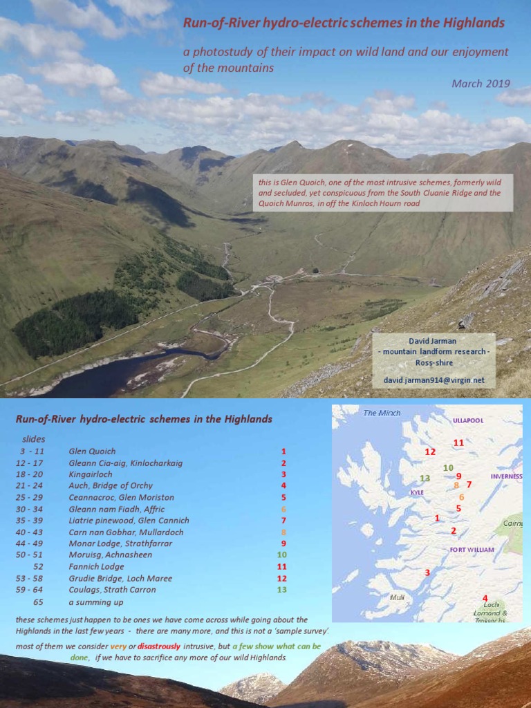 Run of River Hydro Schemes Scottish Highlands March 2019 DJ | PDF
