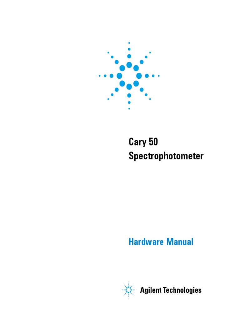 UV-VIS-Varian-Cary-50-Bio-Hardware Manual | PDF | Device Driver | Installation (Computer Programs)