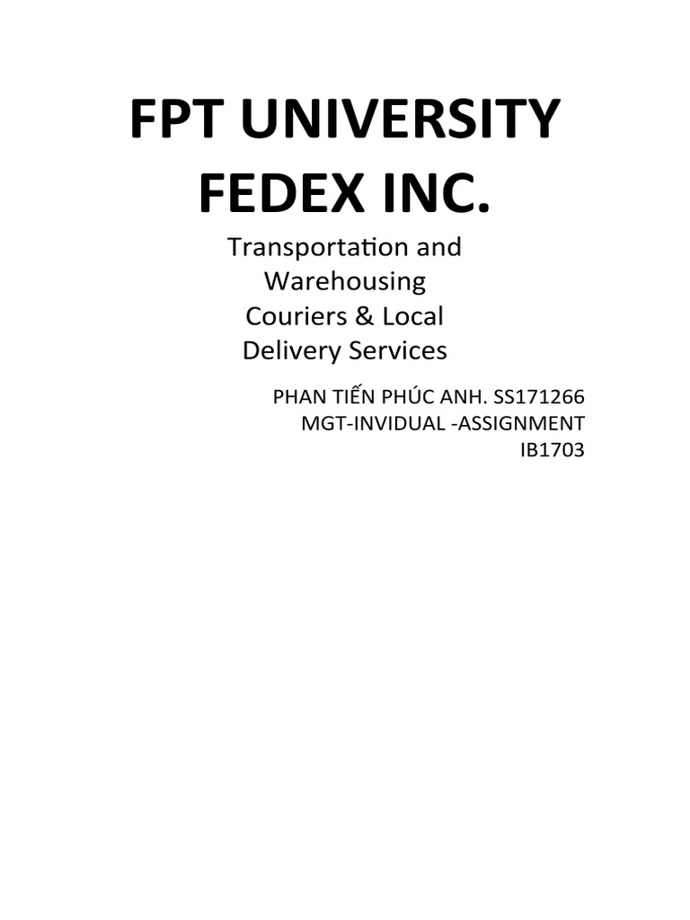 FedEx's Success Story: Innovation is Key to Growth | PDF | Fed Ex ...