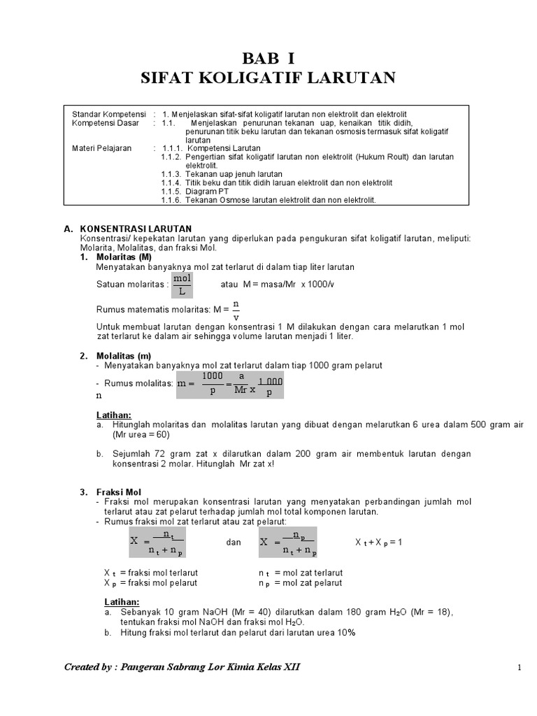 Modul Kimia Kelas Xii | PDF
