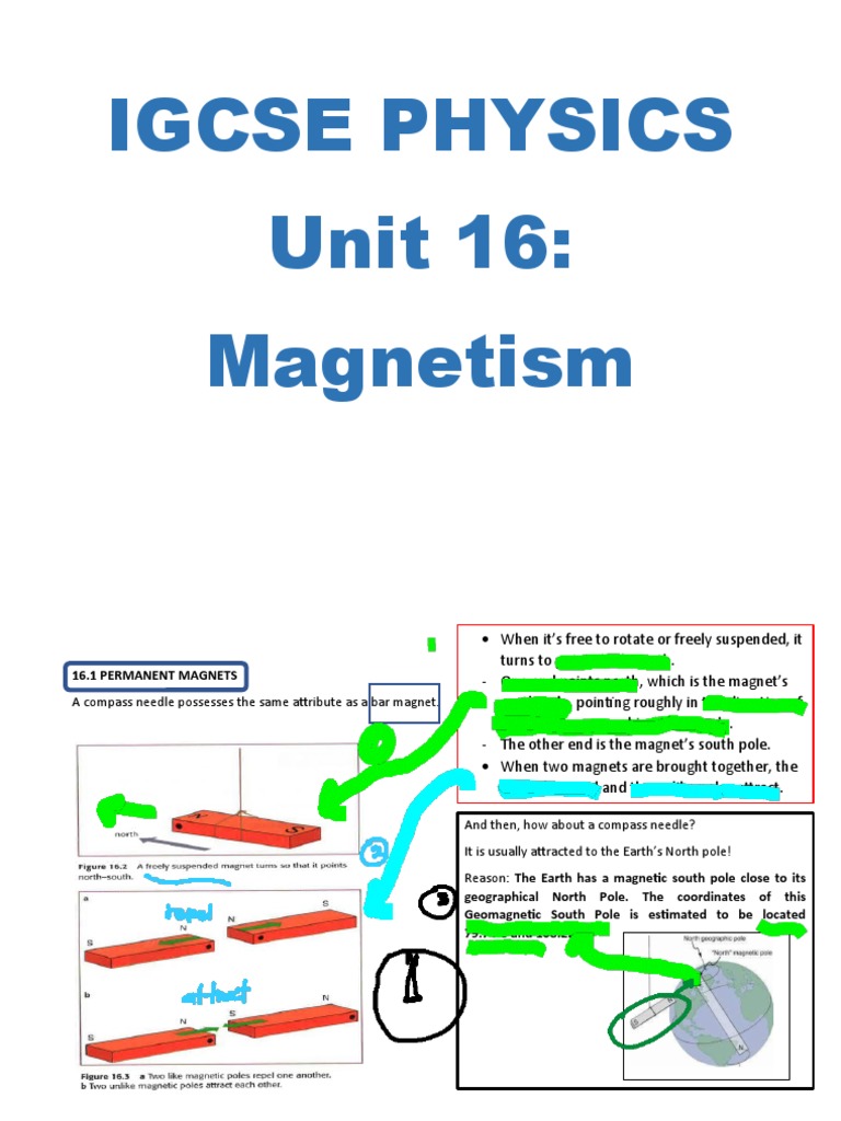 Unit 16 - Magnetism (Physics) | PDF | Magnet | Magnetism