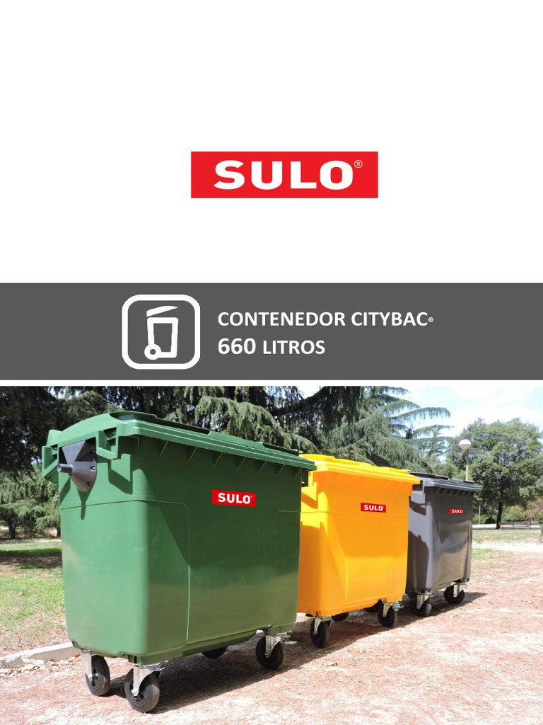 660 Litros SULO | PDF | Reciclaje | Materiales