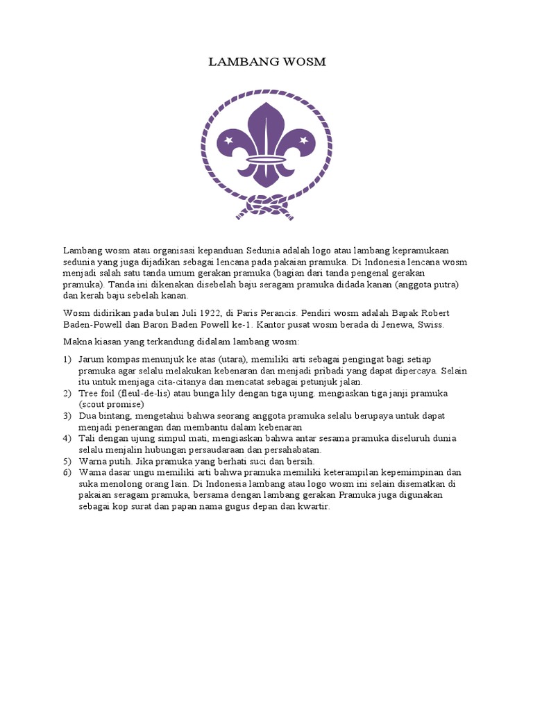 Lambang Wosm | PDF