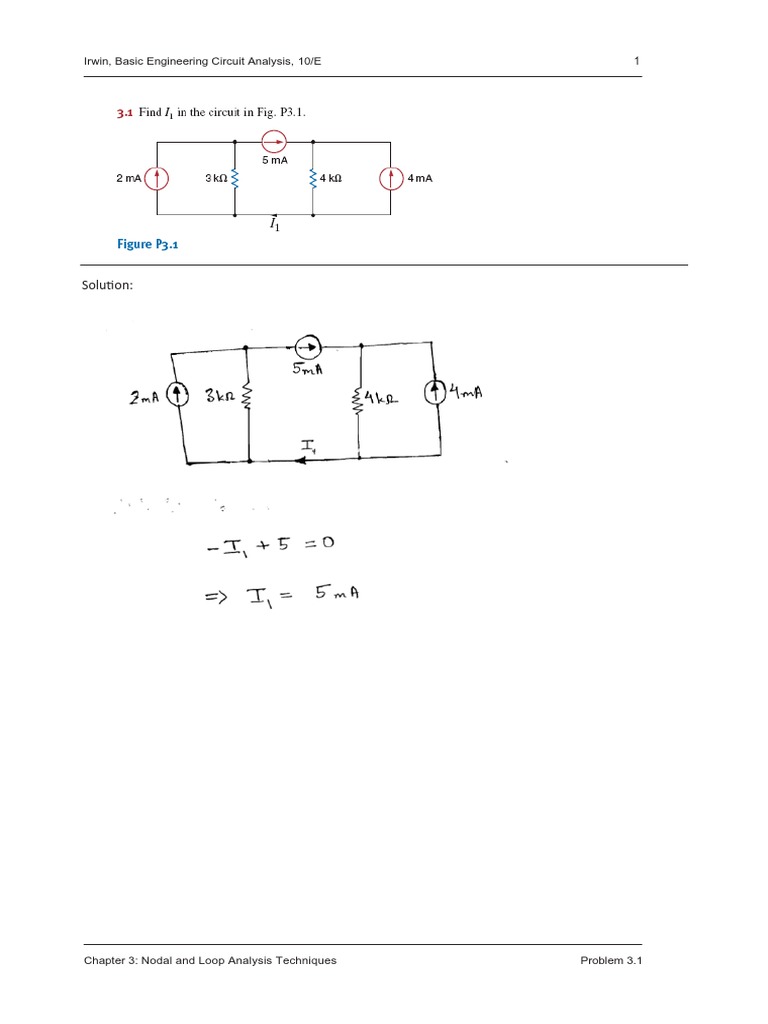 Solution Manual | PDF | Engineering | Network Analysis (Electrical Circuits)