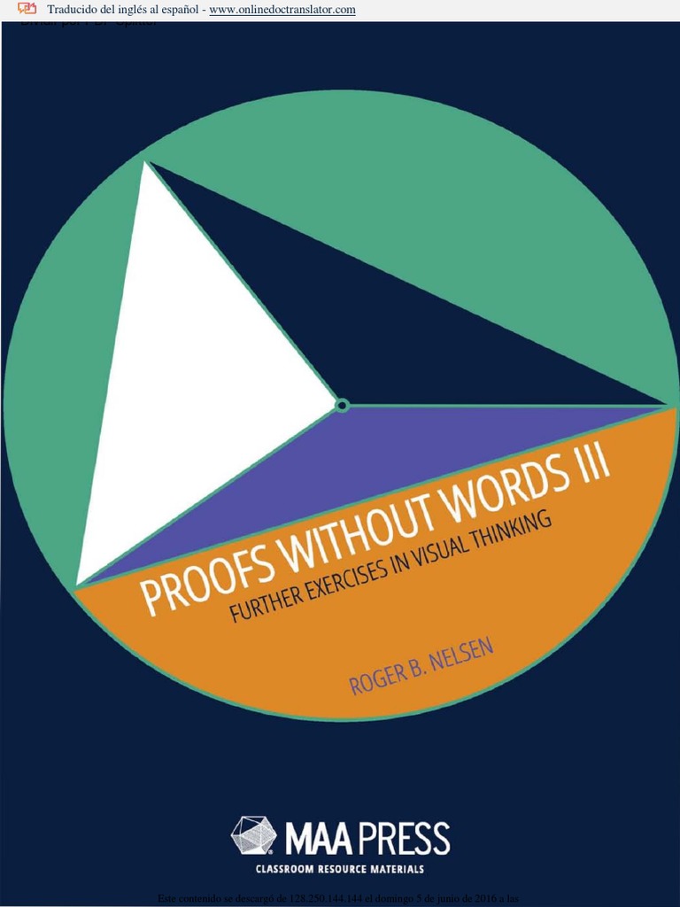 Proofs Without Words III - Further Exercises in Visual Thinking ...