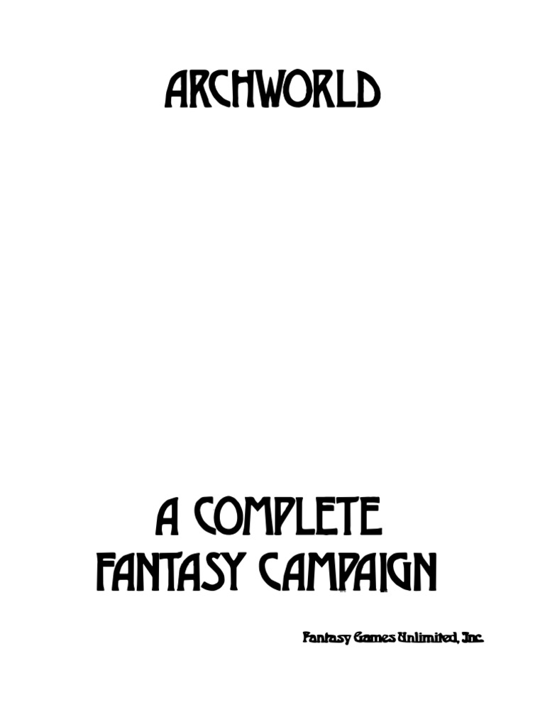 A Complete Fantasy Campaign | PDF | Earth | Cavalry